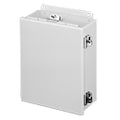 Nvent Hoffman Electrical Junction Box, Type 4 Hinged Cover, 14X12X6, Steel Gray A1412CHNF | Zoro